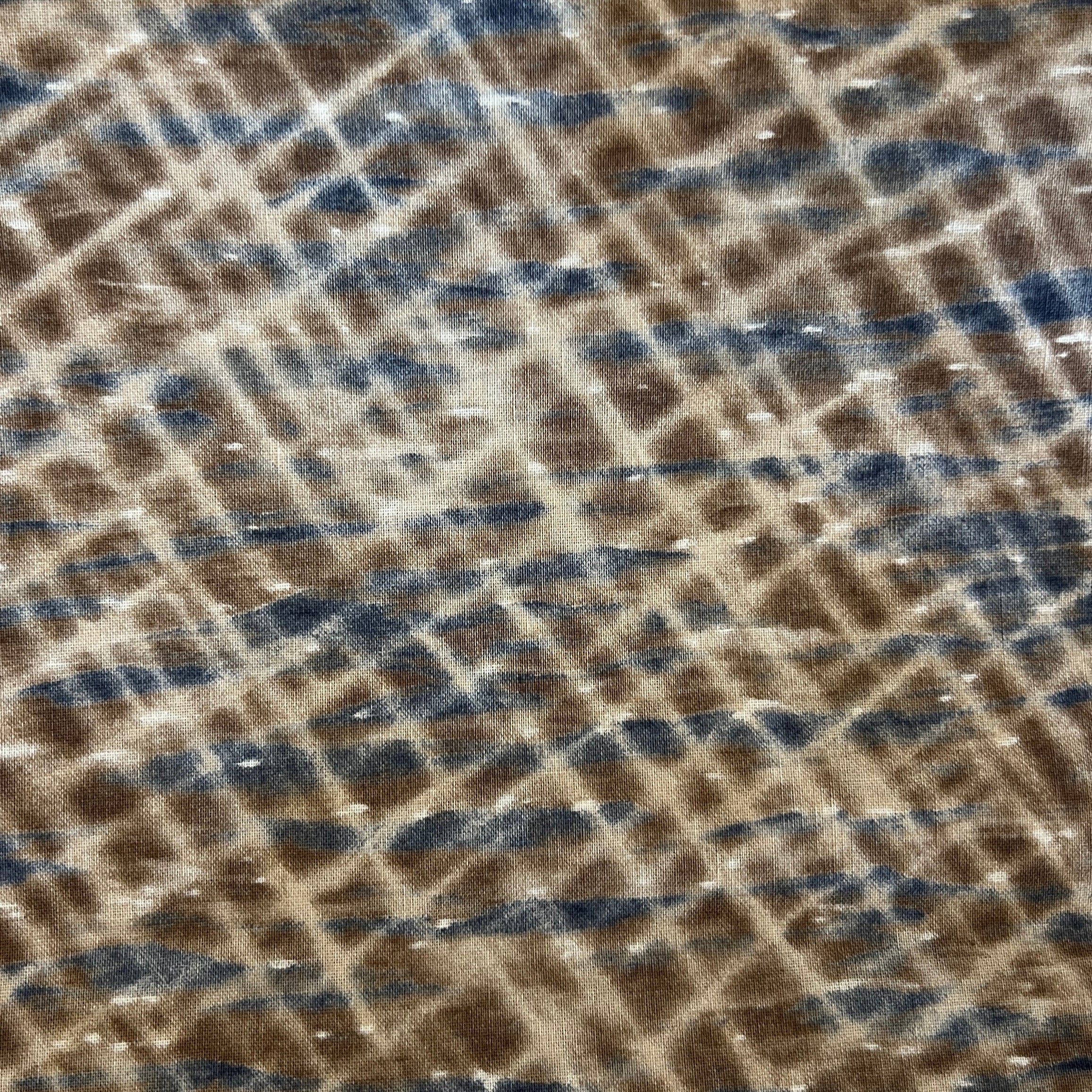 Brown & White Crosshatch Cotton: 2 yds – Paper City Fabrics